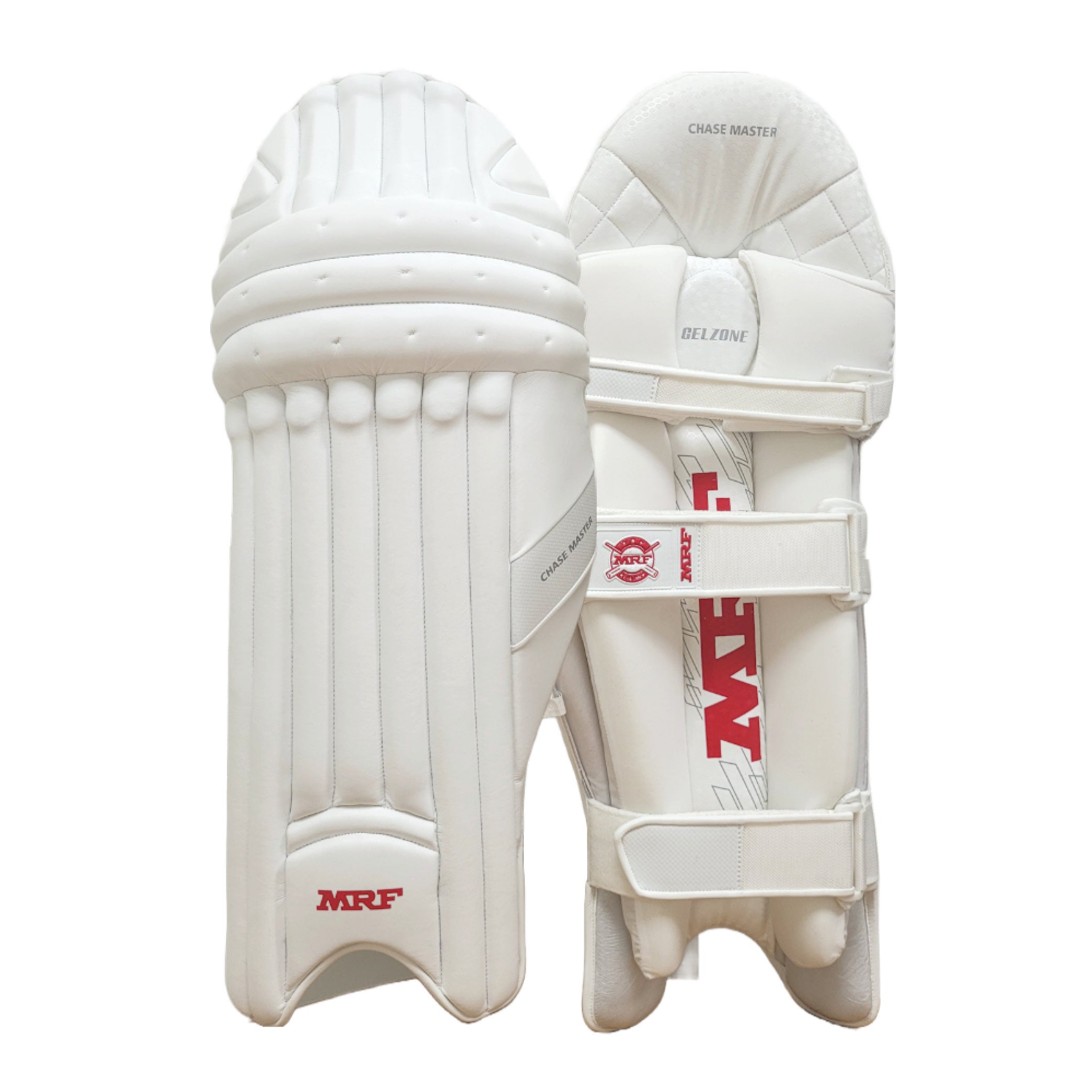 MRF CHASE MASTER (ALL WHITE) PADS – Greg Chappell Cricket Centre