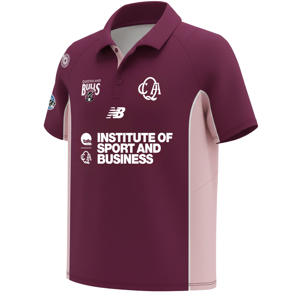 QUEENSLAND BULLS REPLICA JUNIOR ODC SHIRT – Greg Chappell Cricket Centre